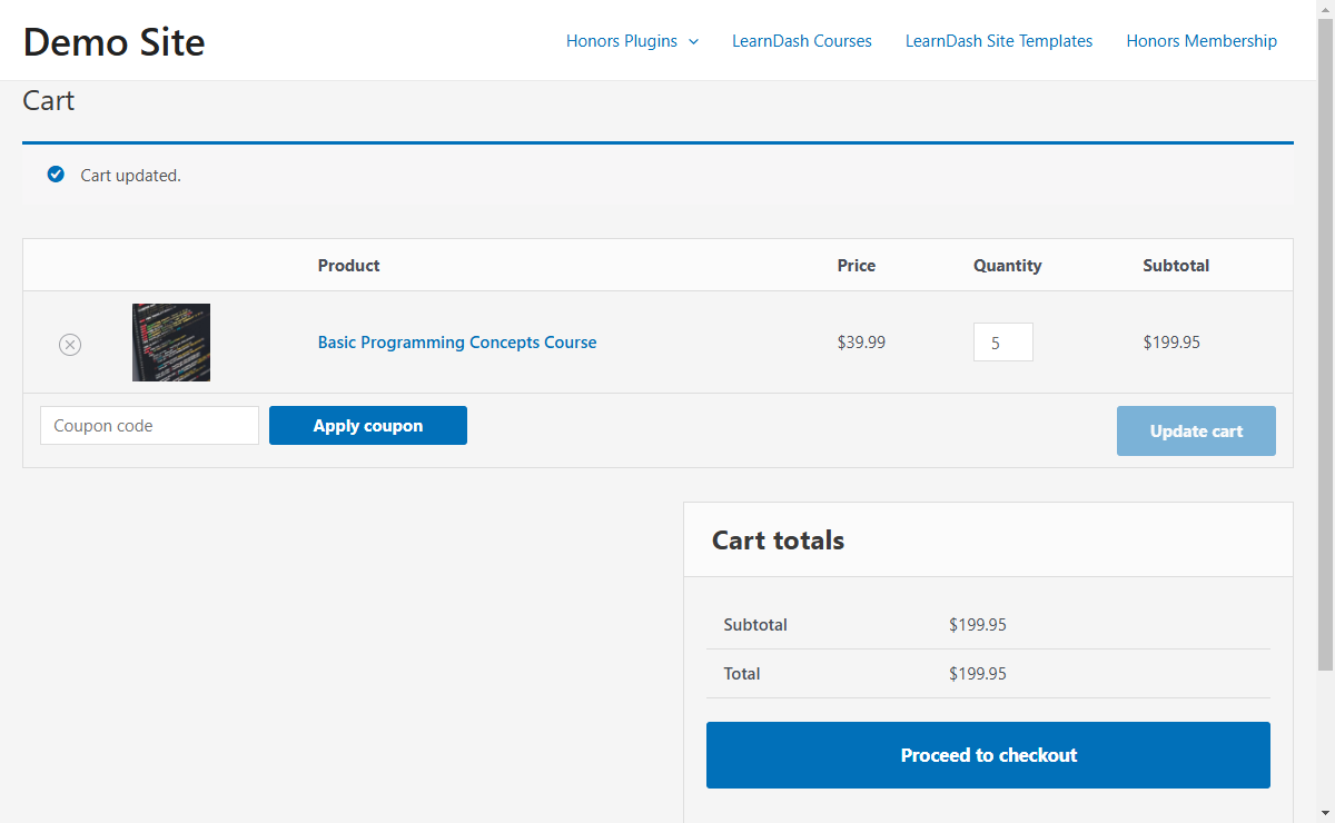 Bulk LearnDash Course Purchases Using WooCommerce - Honors WP