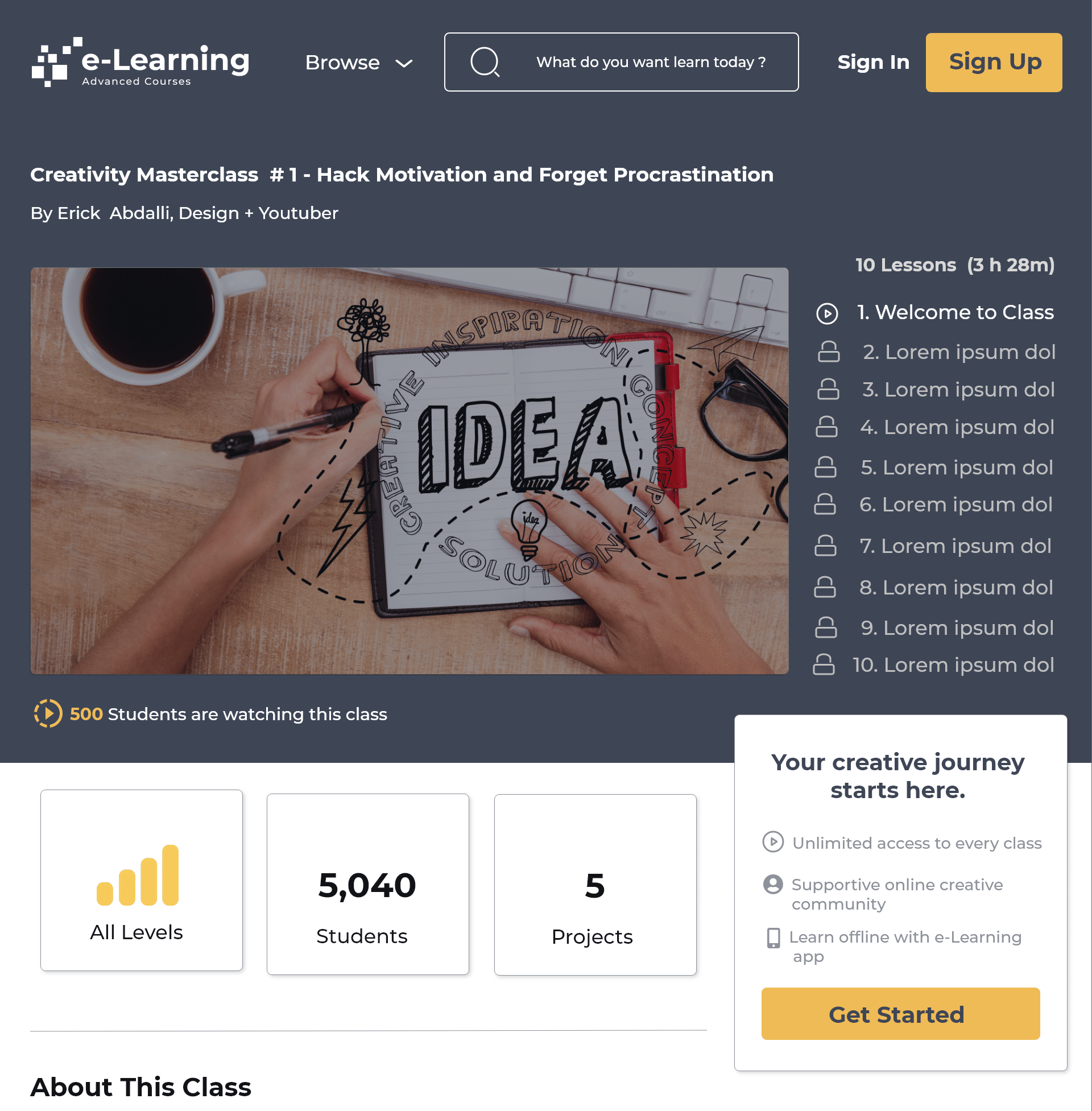 Honors Template #5 - Honors WP
