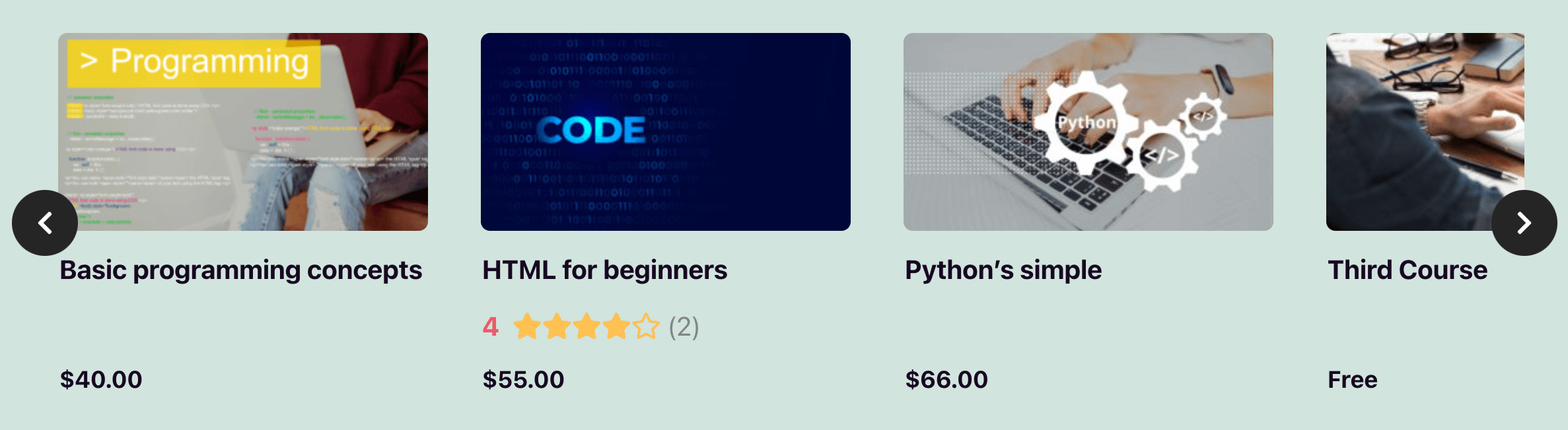 LearnDash Course Grid Shortcodes - Honors WP