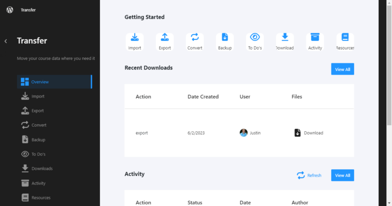 Transfer - Honors WP