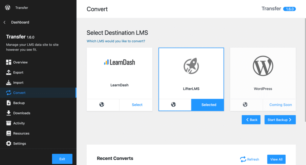 Transfer Documentation: Conversion Overview - Honors WP